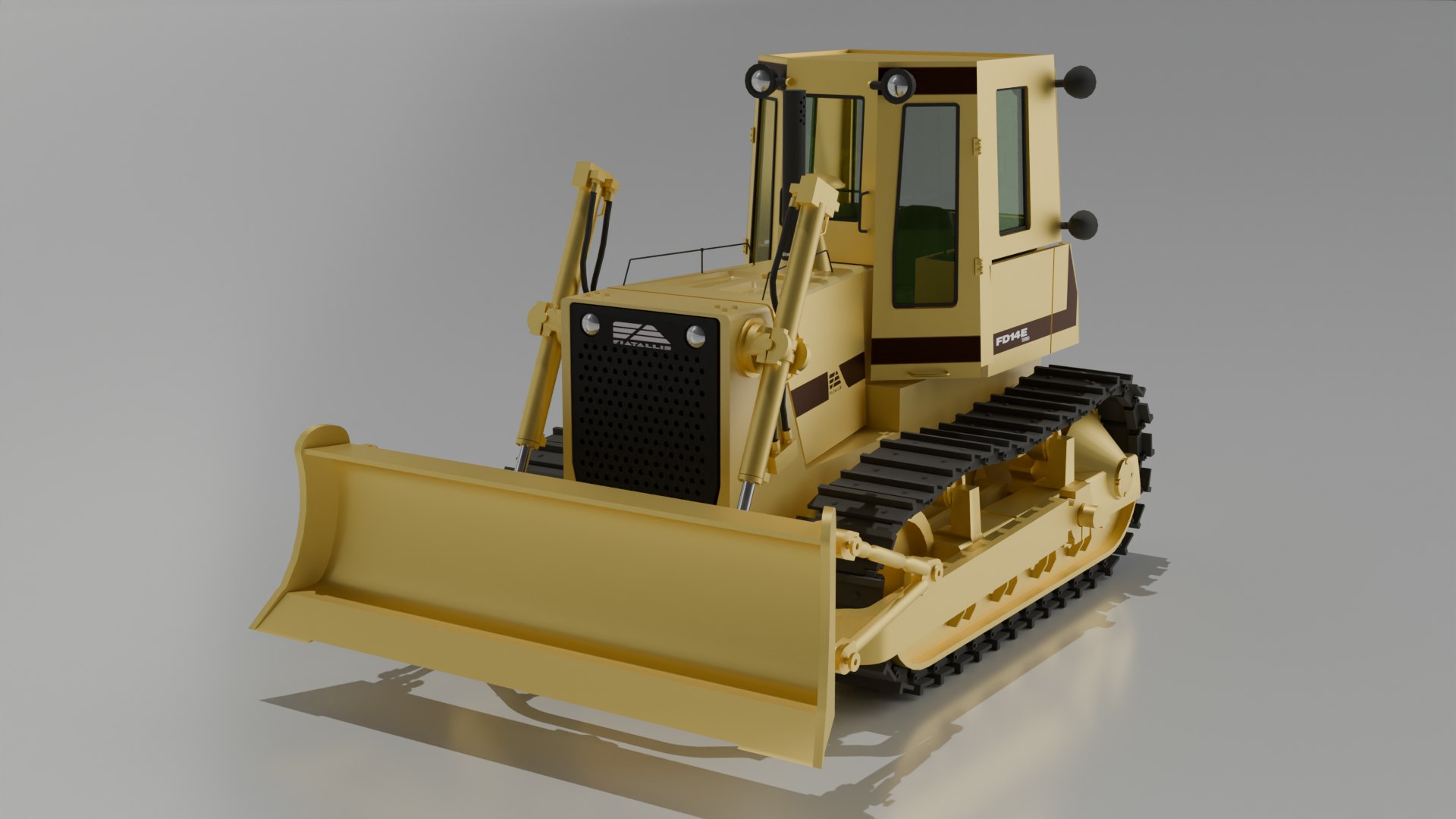 3D BULLDOZER FD14 E Model - TurboSquid 2194684