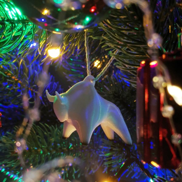 3D christmas toy bull - TurboSquid 1670852