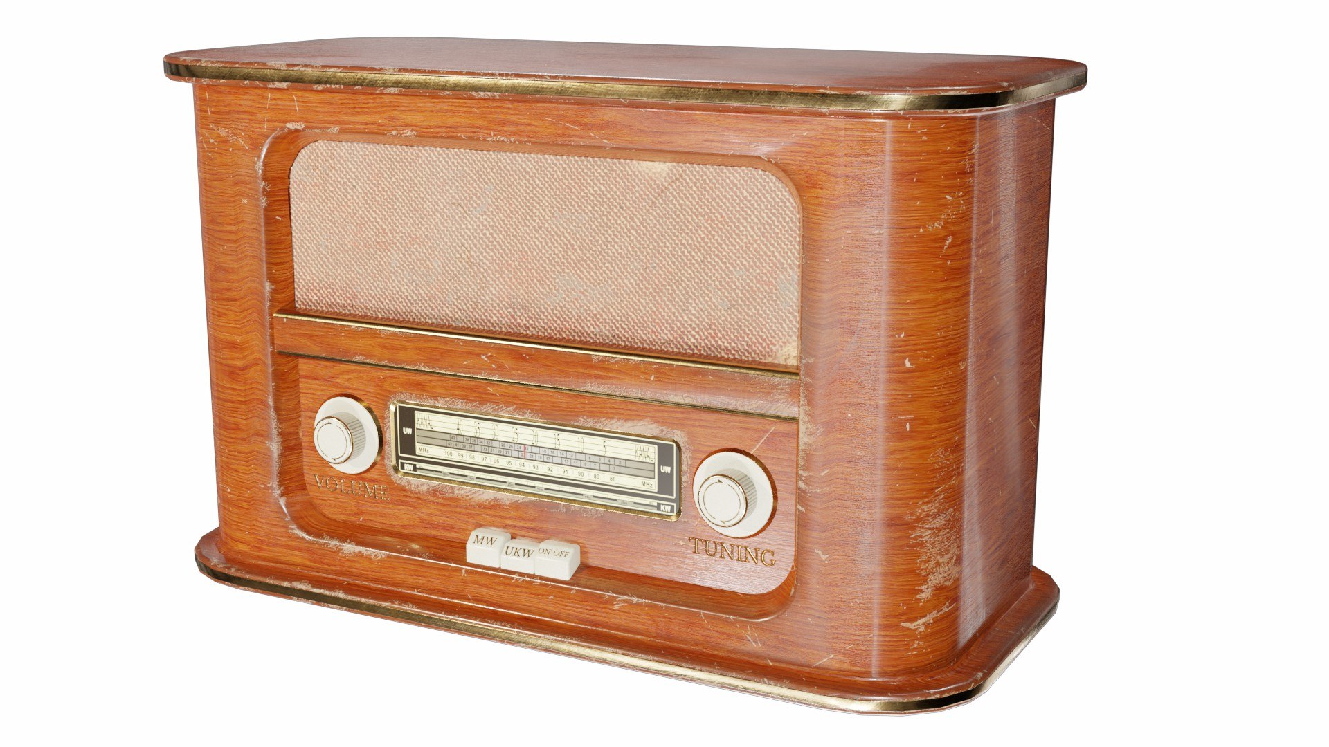 Old Radio 3D - TurboSquid 2119553