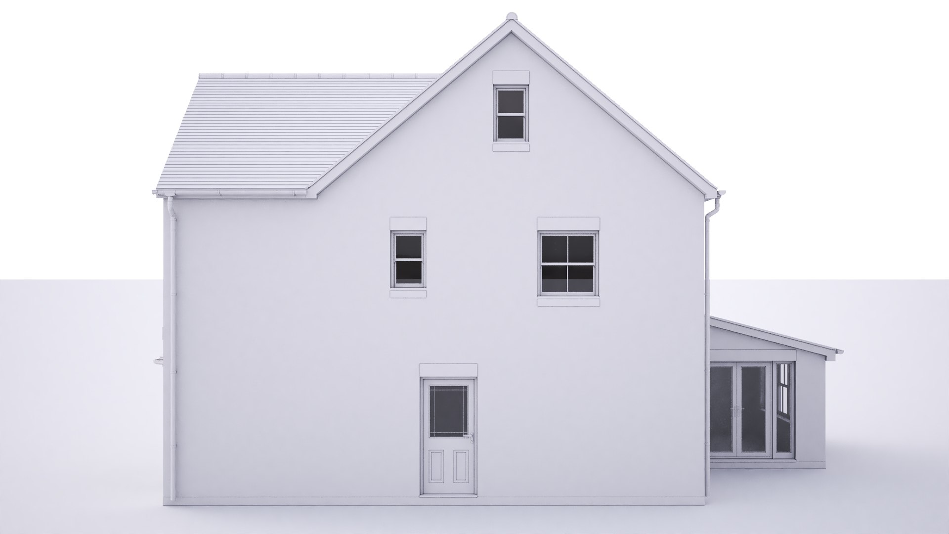3D Model British House Theale C - TurboSquid 2118575