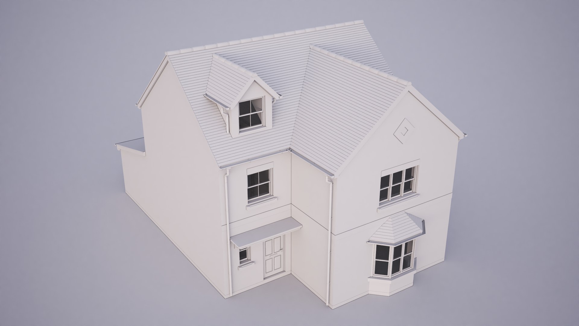 3D Model British House Theale C - TurboSquid 2118575