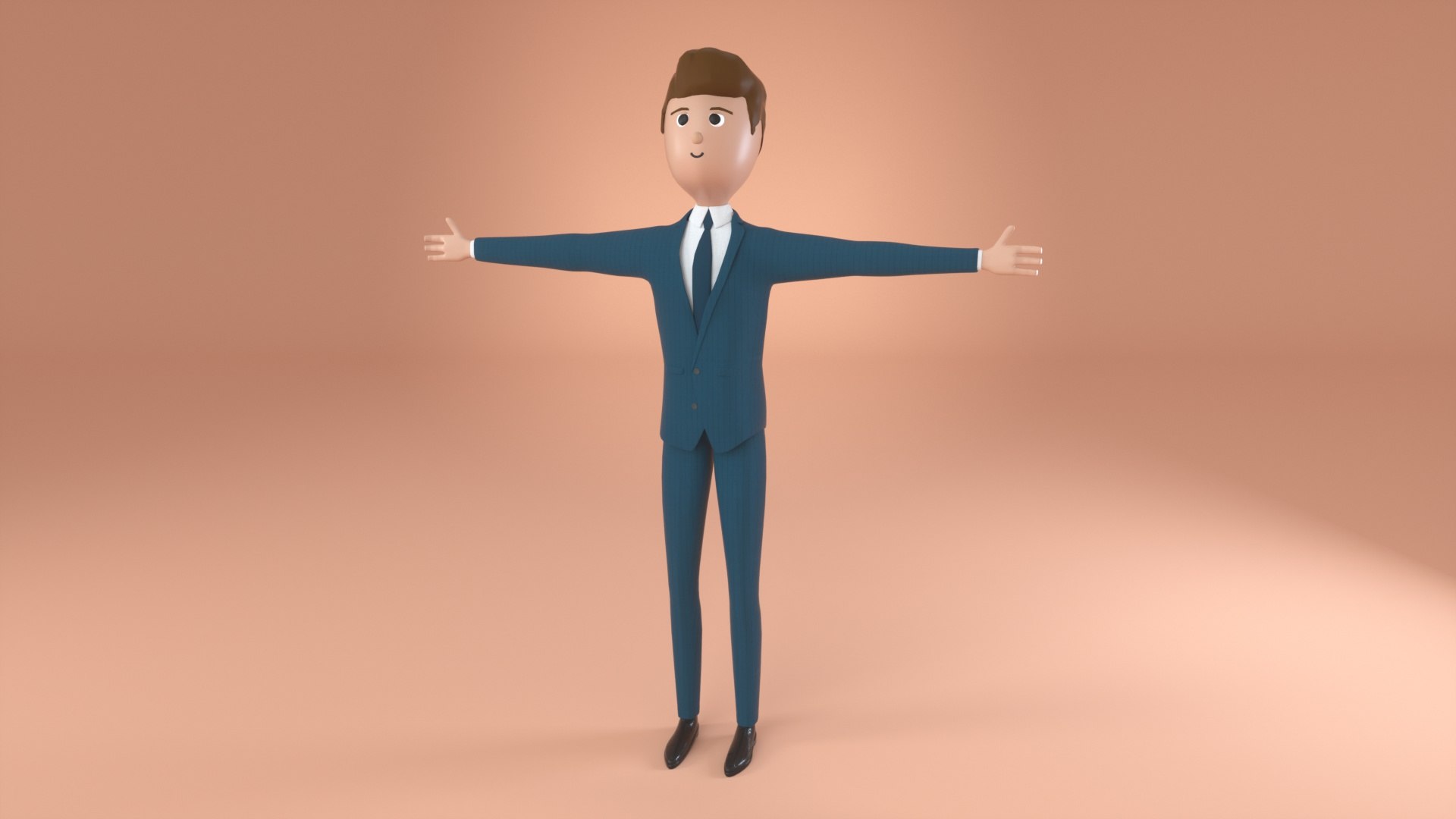 Character man suit model - TurboSquid 1546819