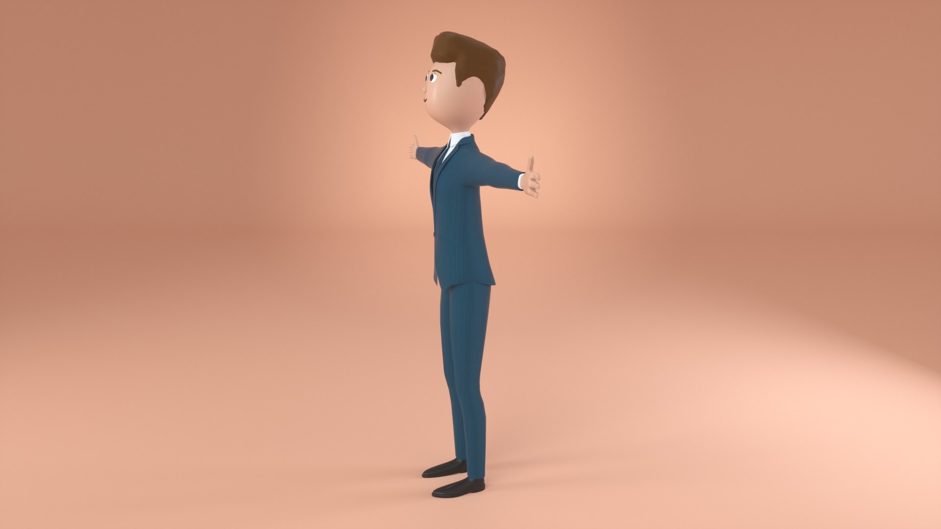 Character man suit model - TurboSquid 1546819