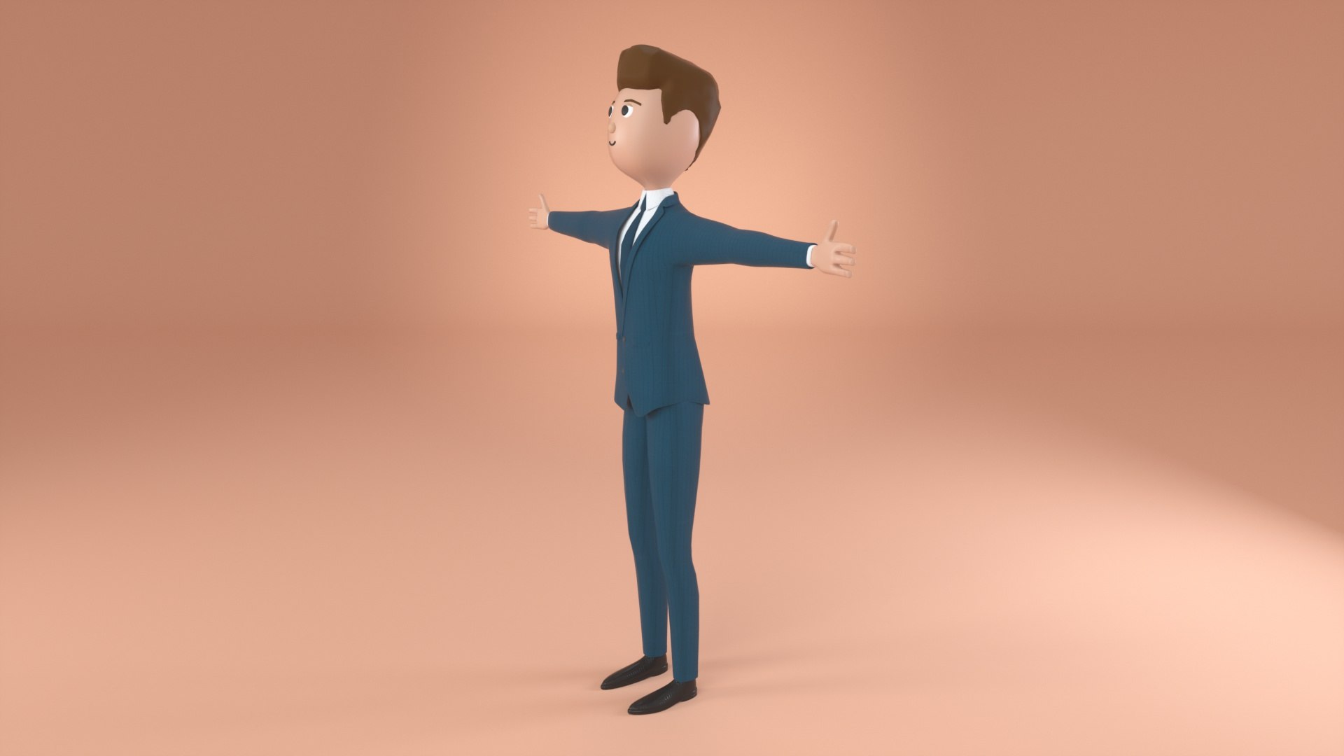 Character man suit model - TurboSquid 1546819