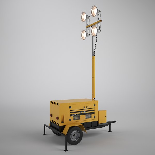 3d model twin work light