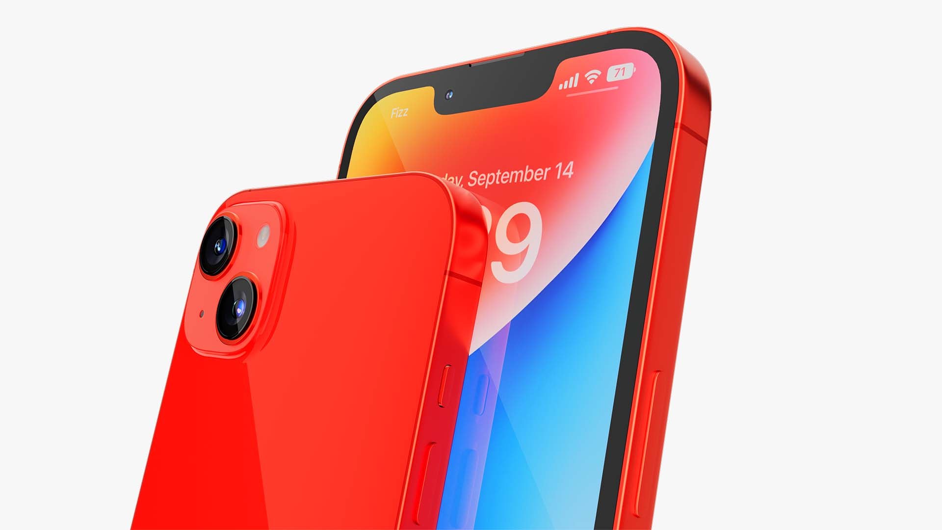 IPhone 14-14 Plus Red model - TurboSquid 1990379