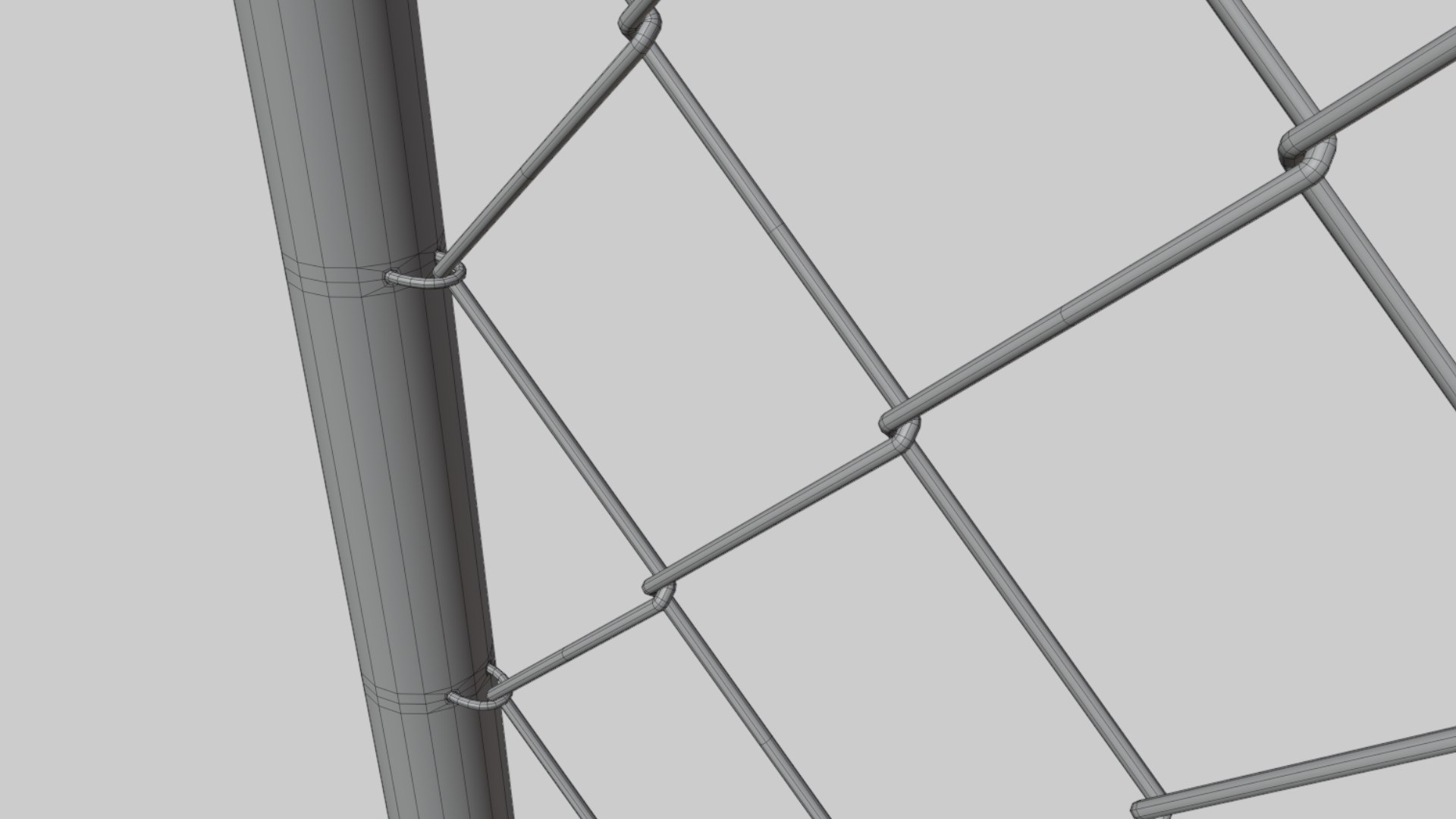 Chain Link Fence 3D model - TurboSquid 1865441