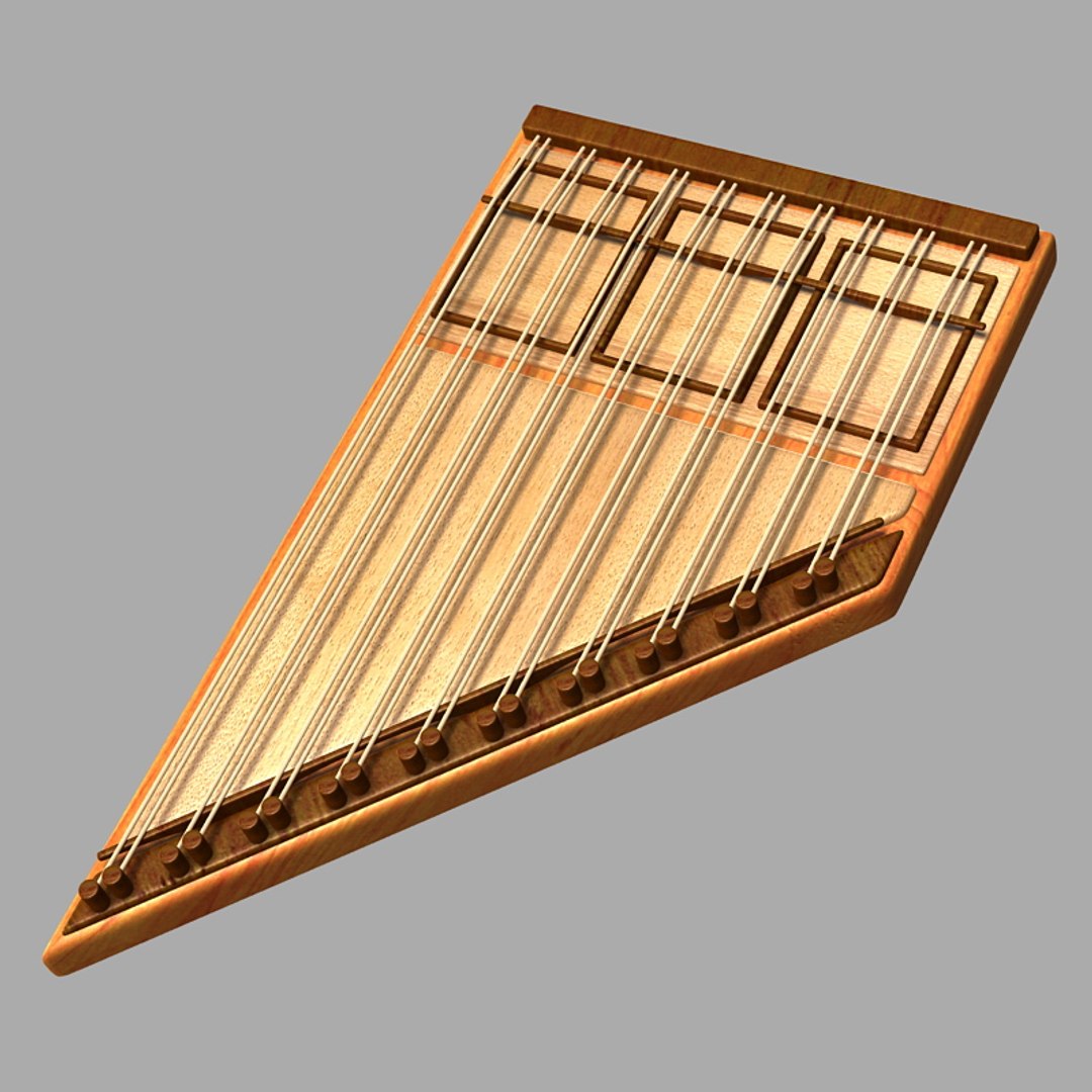 Kanun Instrument Strings 3d Model