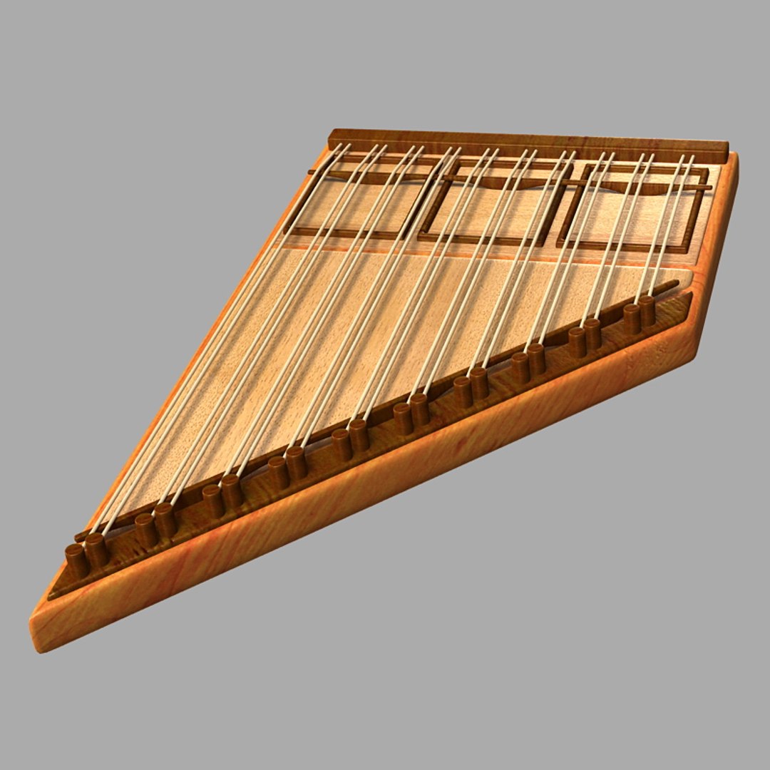 Kanun Instrument Strings 3d Model