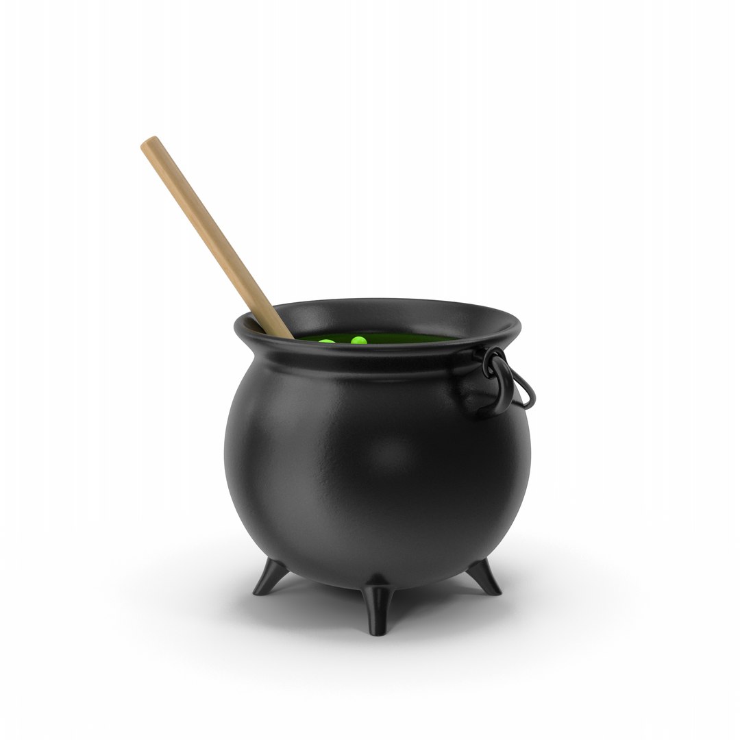 Magic Cauldron And Stick Model - TurboSquid 2032420