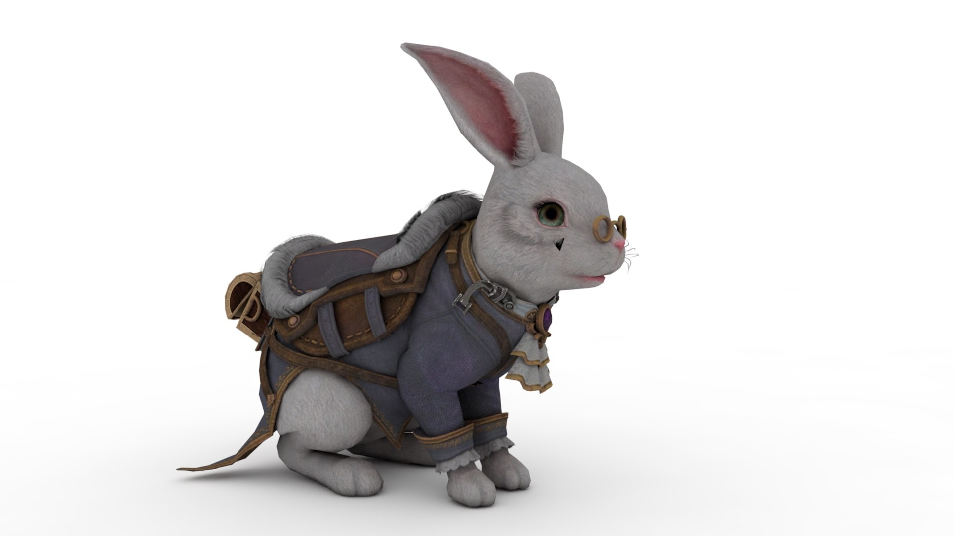3D Model White Rabbit - TurboSquid 2289250