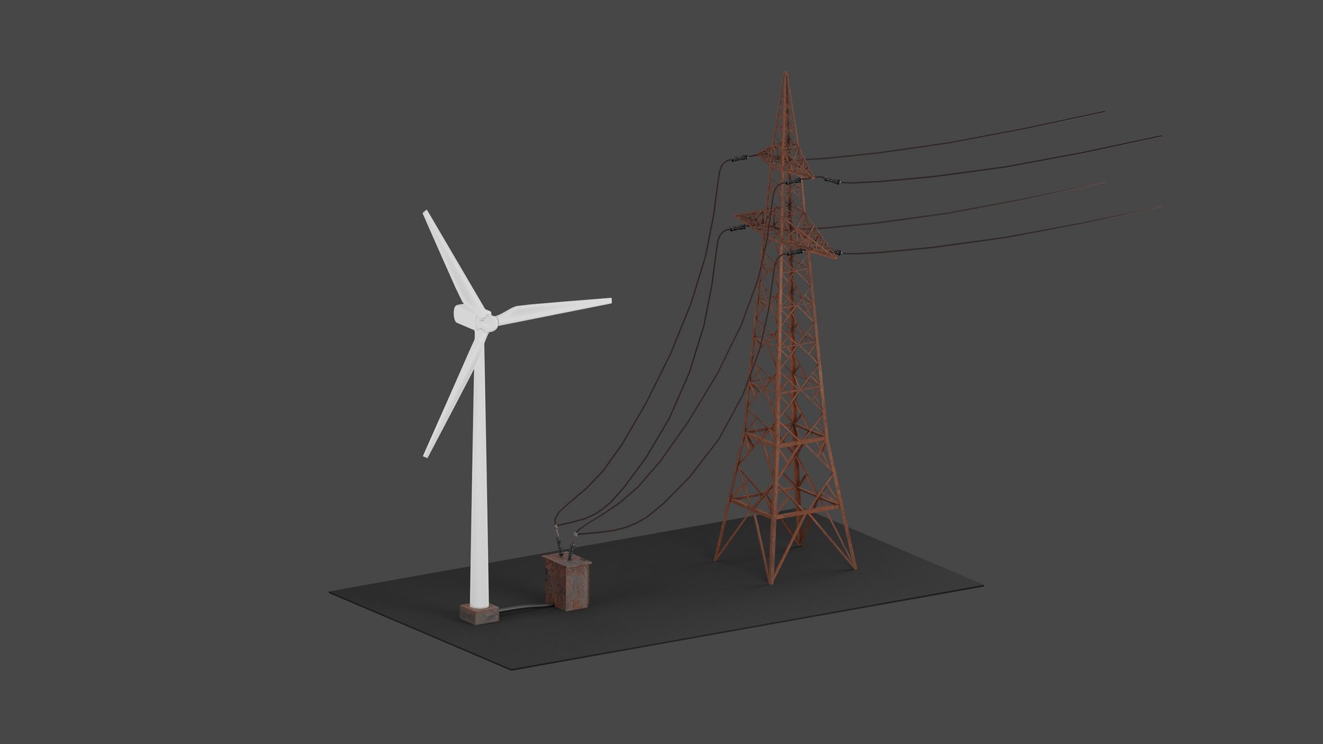 Wind Turbine Energy Animated 3D Model 3D Model - TurboSquid 2246625