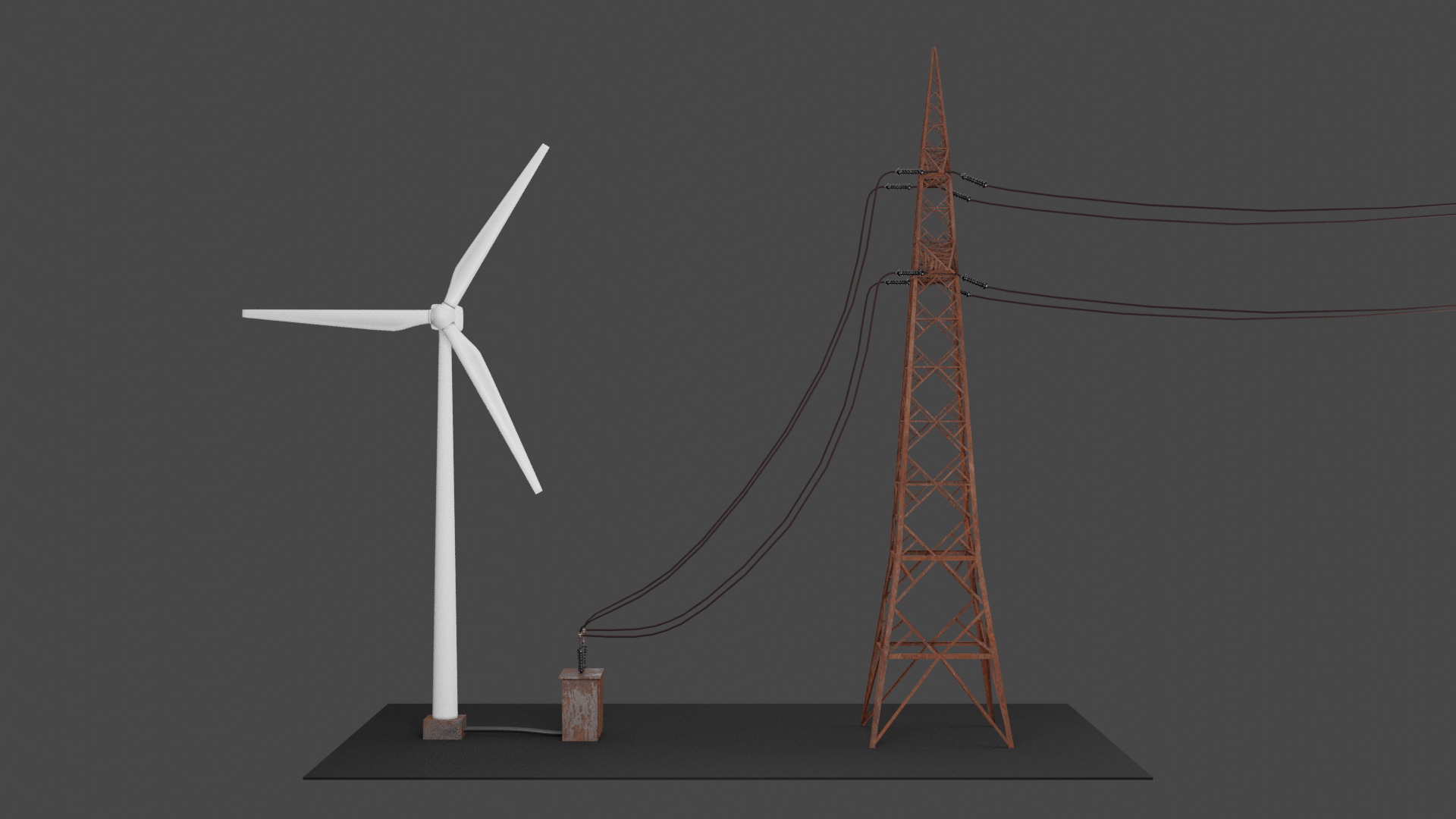 Wind Turbine Energy Animated 3D Model 3D Model - TurboSquid 2246625