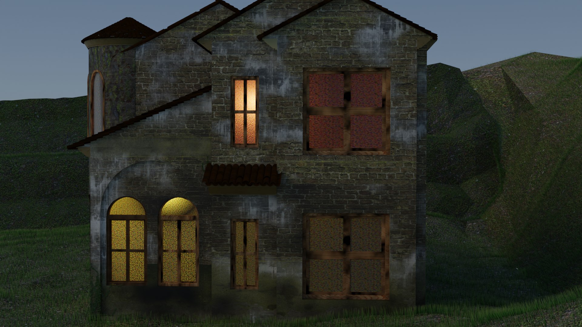 3D spooky mansion - TurboSquid 2115285