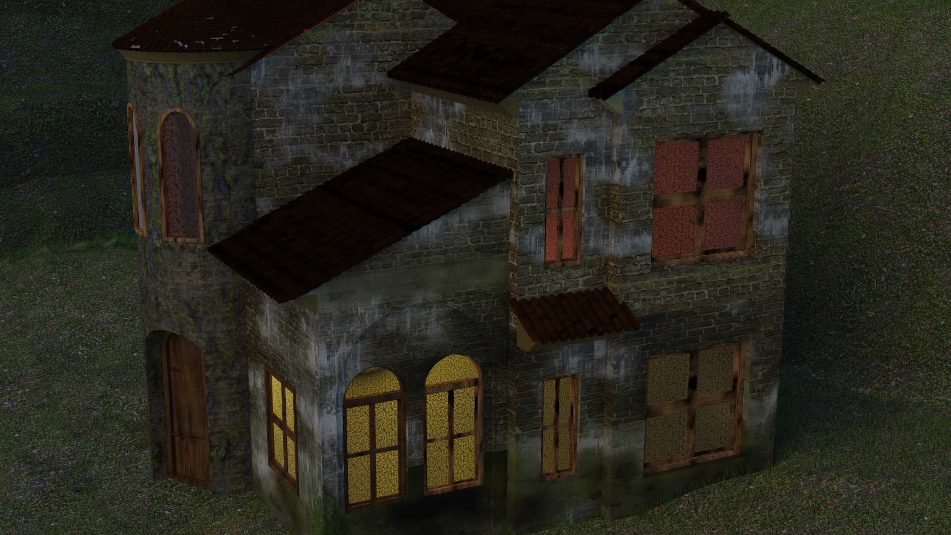 3D spooky mansion - TurboSquid 2115285