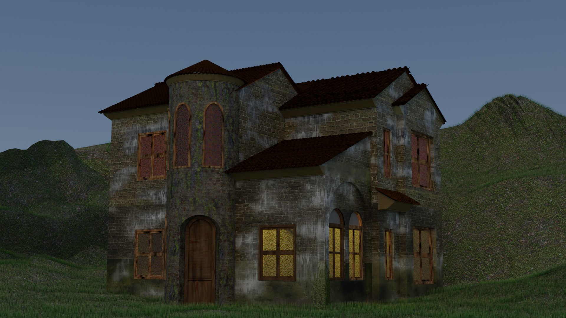3D spooky mansion - TurboSquid 2115285