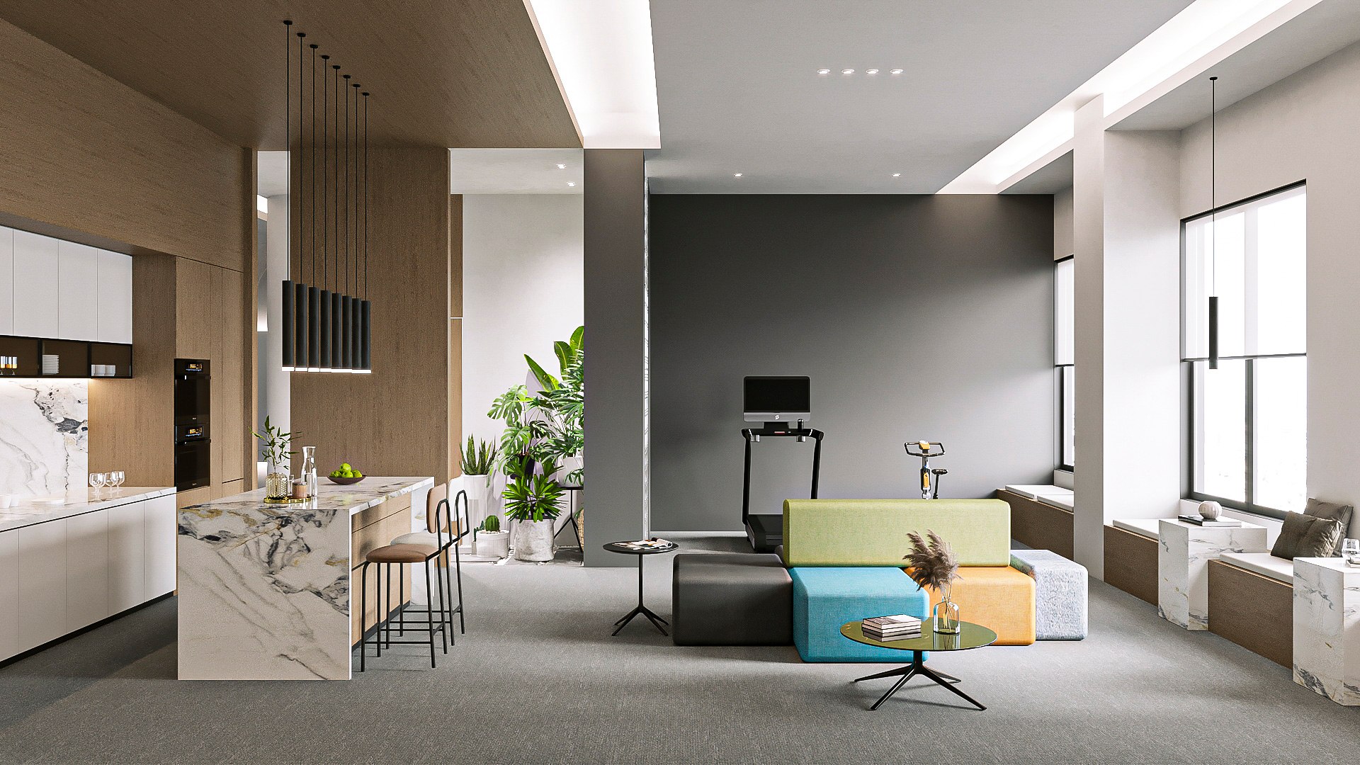 3D Model Office Space Design 02 - TurboSquid 1963924