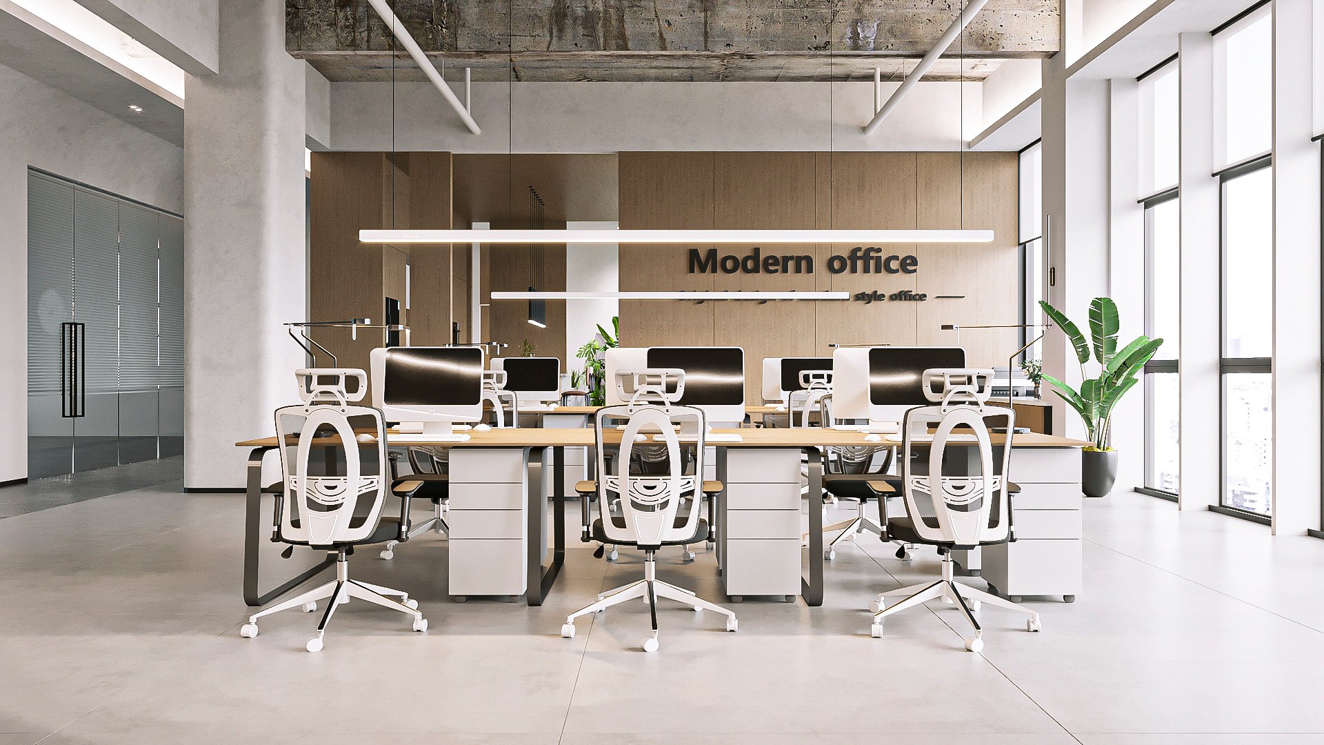 3D Model Office Space Design 02 - TurboSquid 1963924