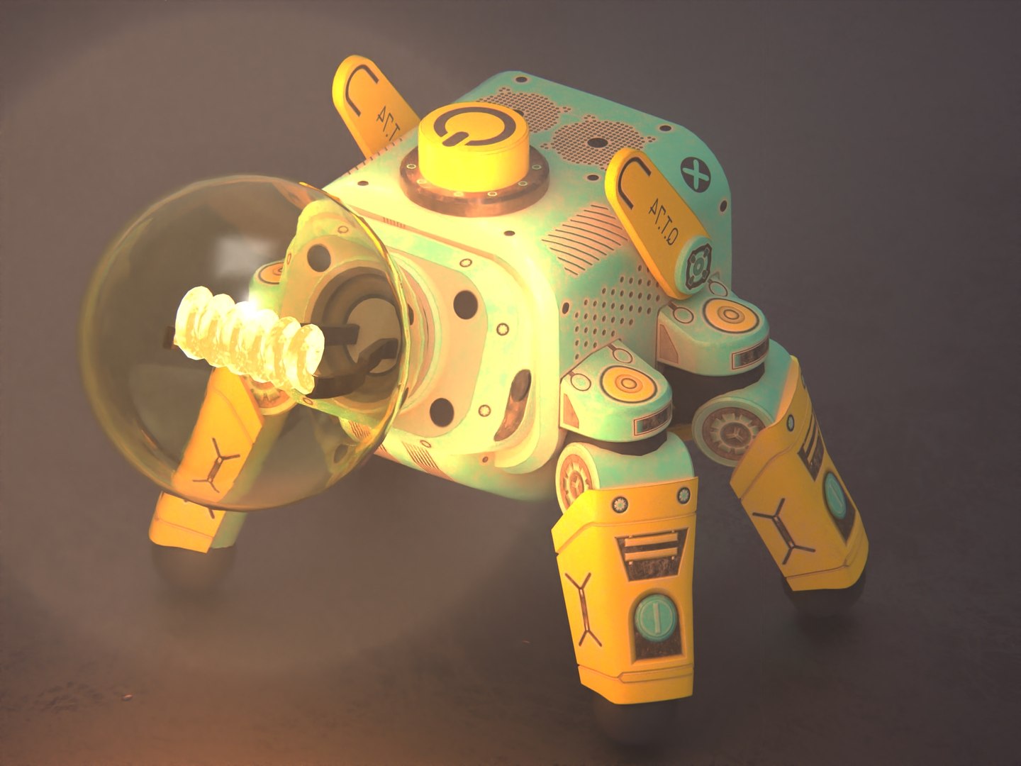 3D Model Cute Bot - TurboSquid 1592197