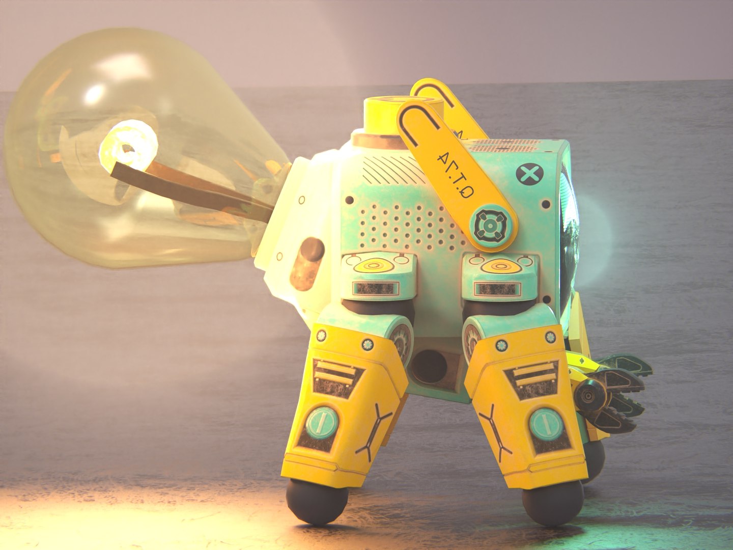 3D Model Cute Bot - TurboSquid 1592197