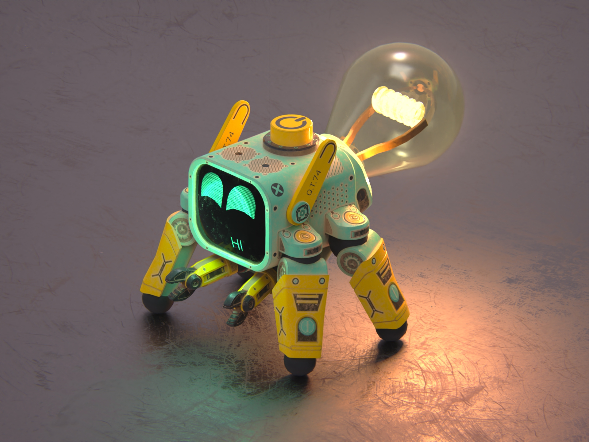 3D model cute bot - TurboSquid 1592197