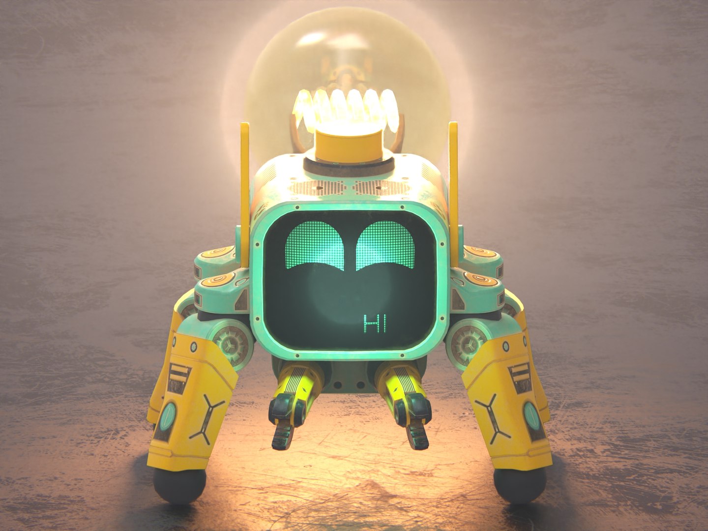 3D Model Cute Bot - TurboSquid 1592197