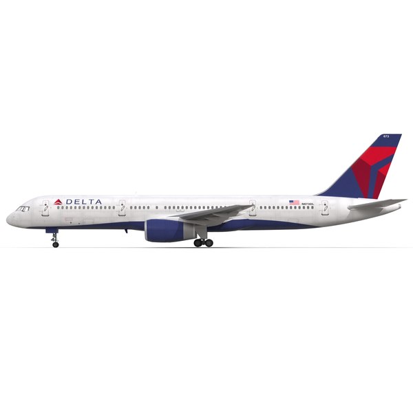 3d boeing 757-200 delta air lines