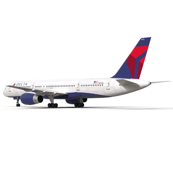 3d boeing 757-200 delta air lines
