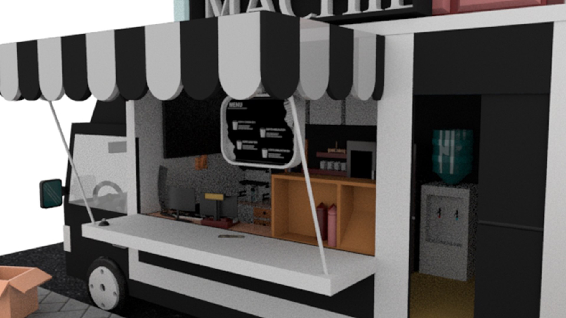 BONUS FOOD TRUCK 3D Model - TurboSquid 2257562