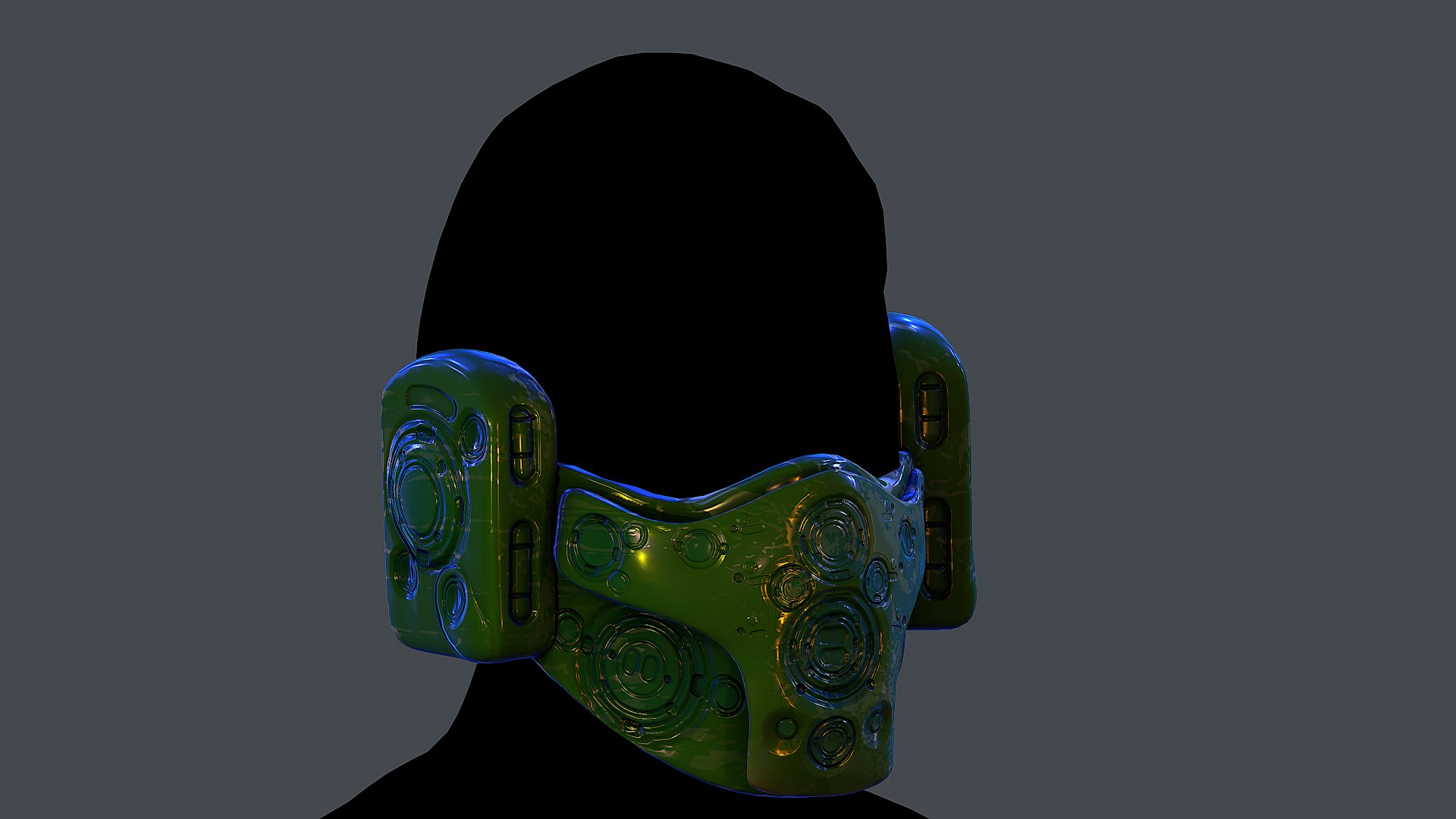 3D Gas mask respirator scifi futuristic model model - TurboSquid 1943995