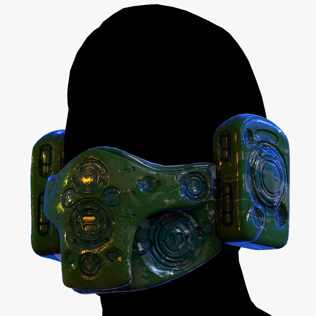 3D Gas mask respirator scifi futuristic model model - TurboSquid 1943995