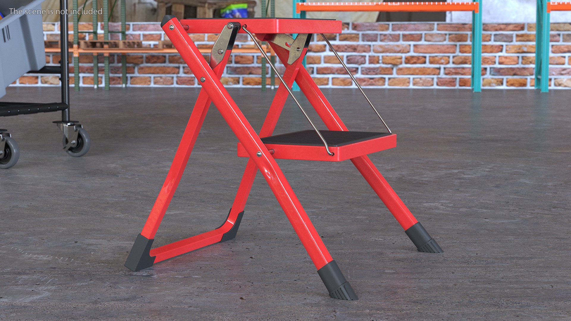 3D Step Stool Red Rigged - TurboSquid 2092119