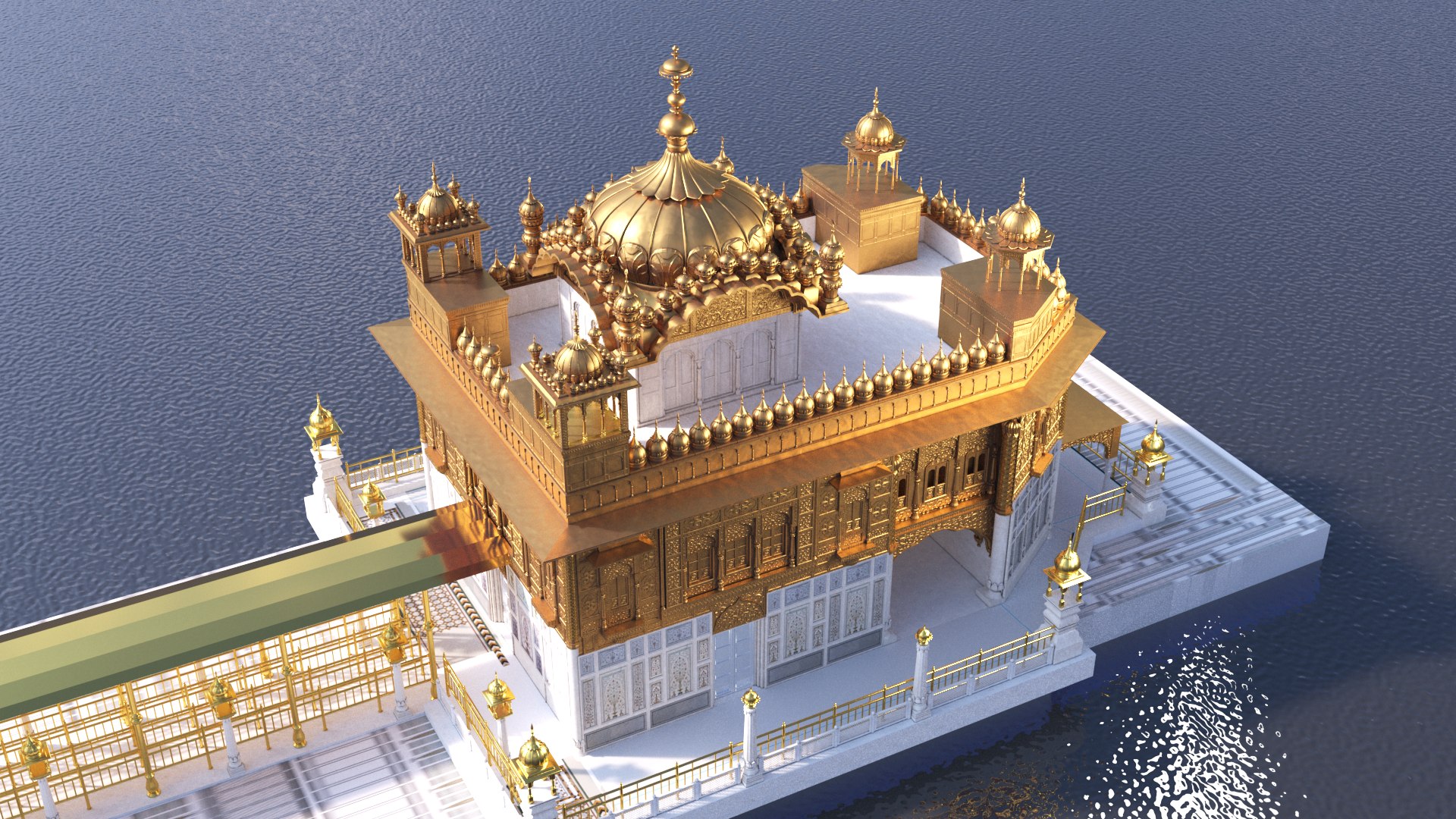 The Golden Temple Inner Sanctum - Divine Serenity 3D - TurboSquid 2114107