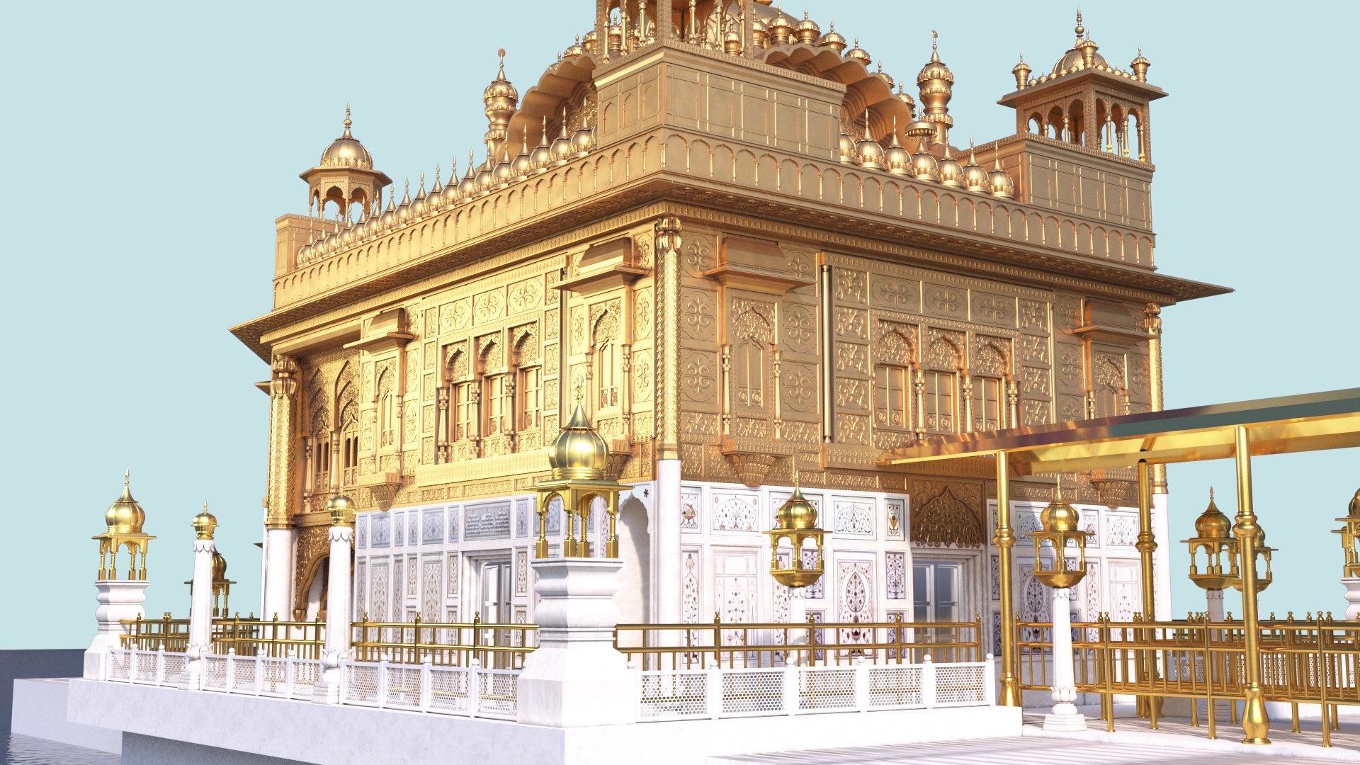 The Golden Temple Inner Sanctum - Divine Serenity 3D - TurboSquid 2114107