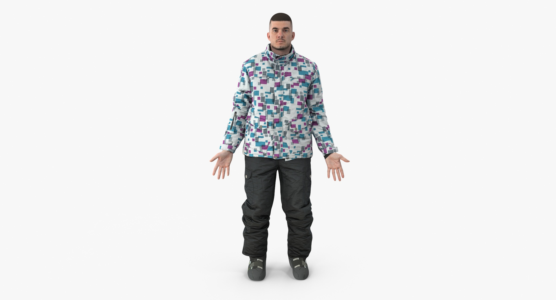 3D Model Tony Sport Ski A Pose 02 - TurboSquid 1991252