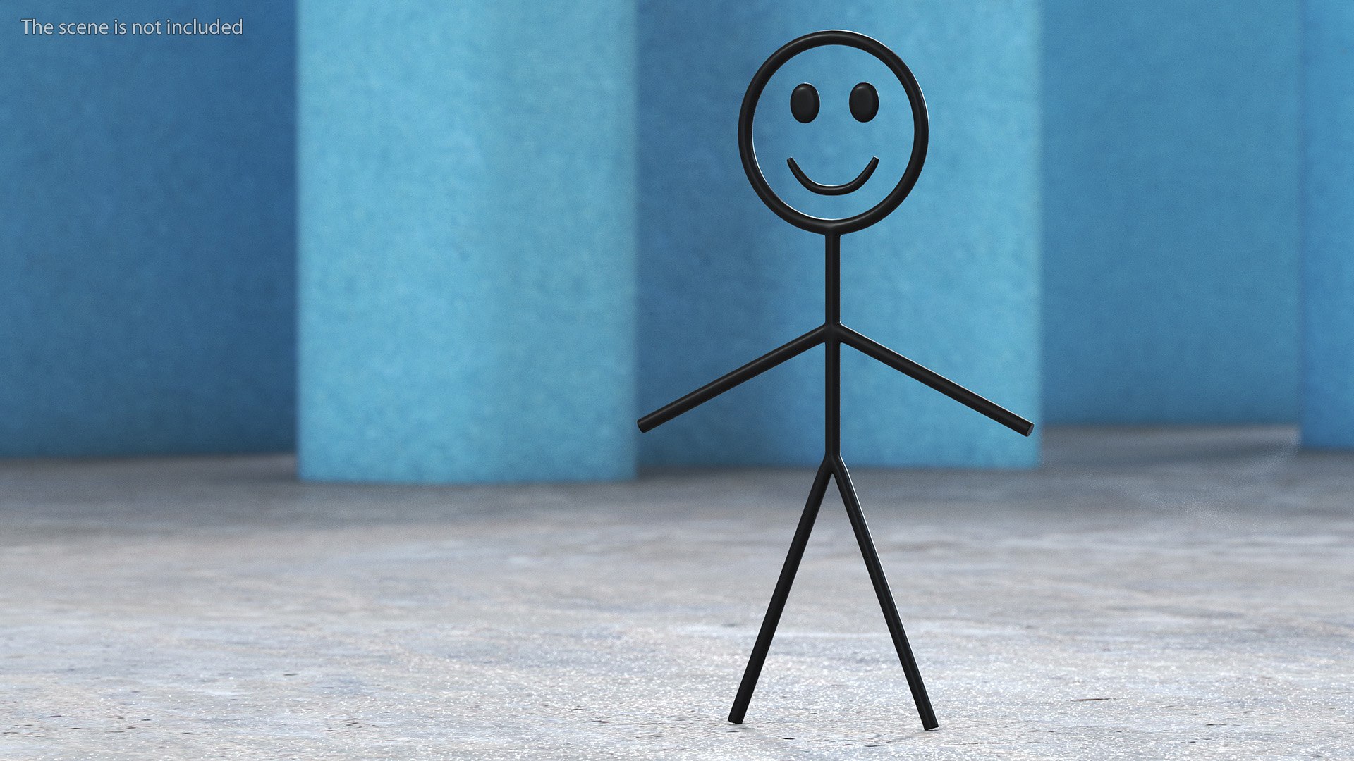 Stickman Black Model - TurboSquid 2077077