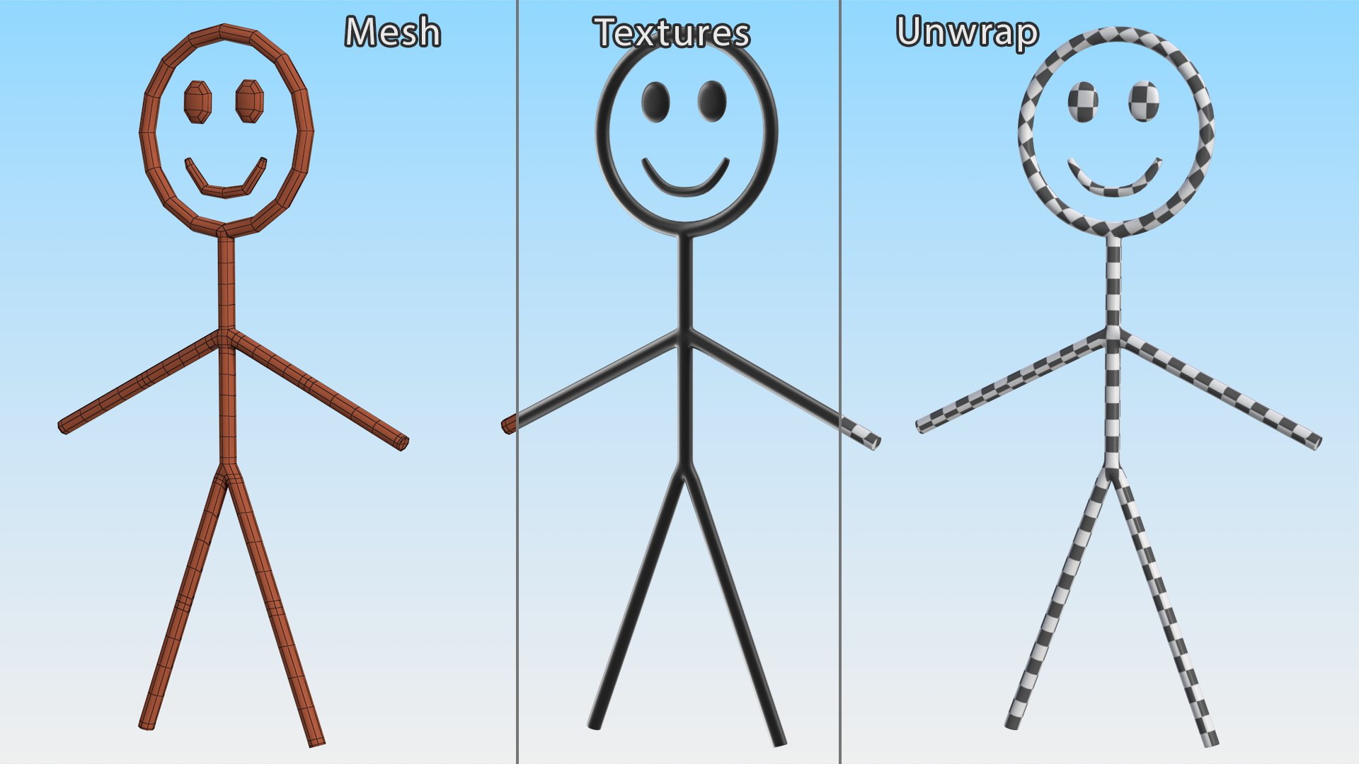 Stickman Black Model - TurboSquid 2077077