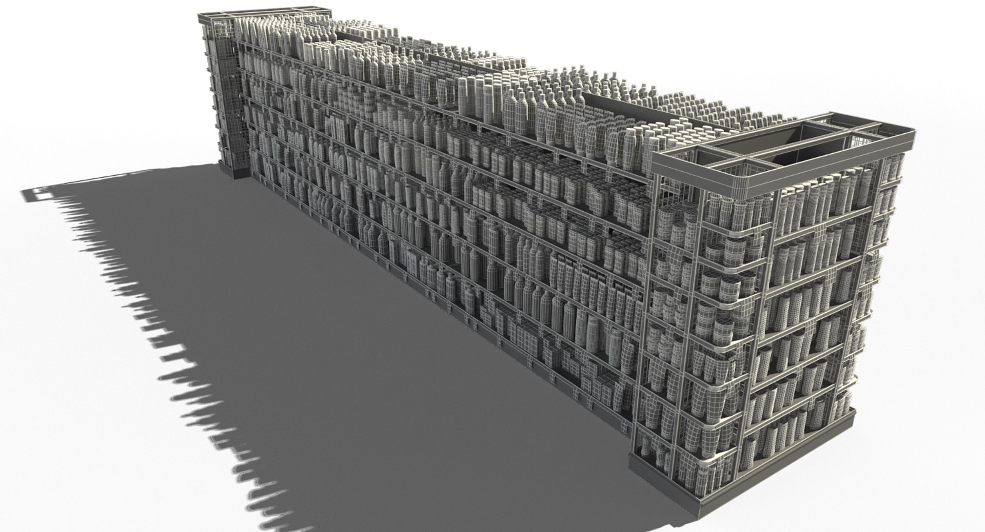 Store Shelf Body Care 3d Model