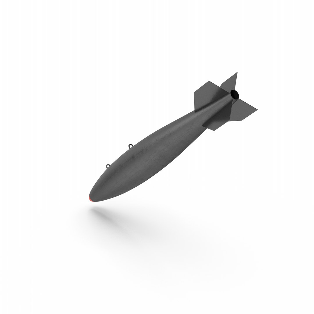 Falling Aircraft Bomb 3D Model - TurboSquid 2220494