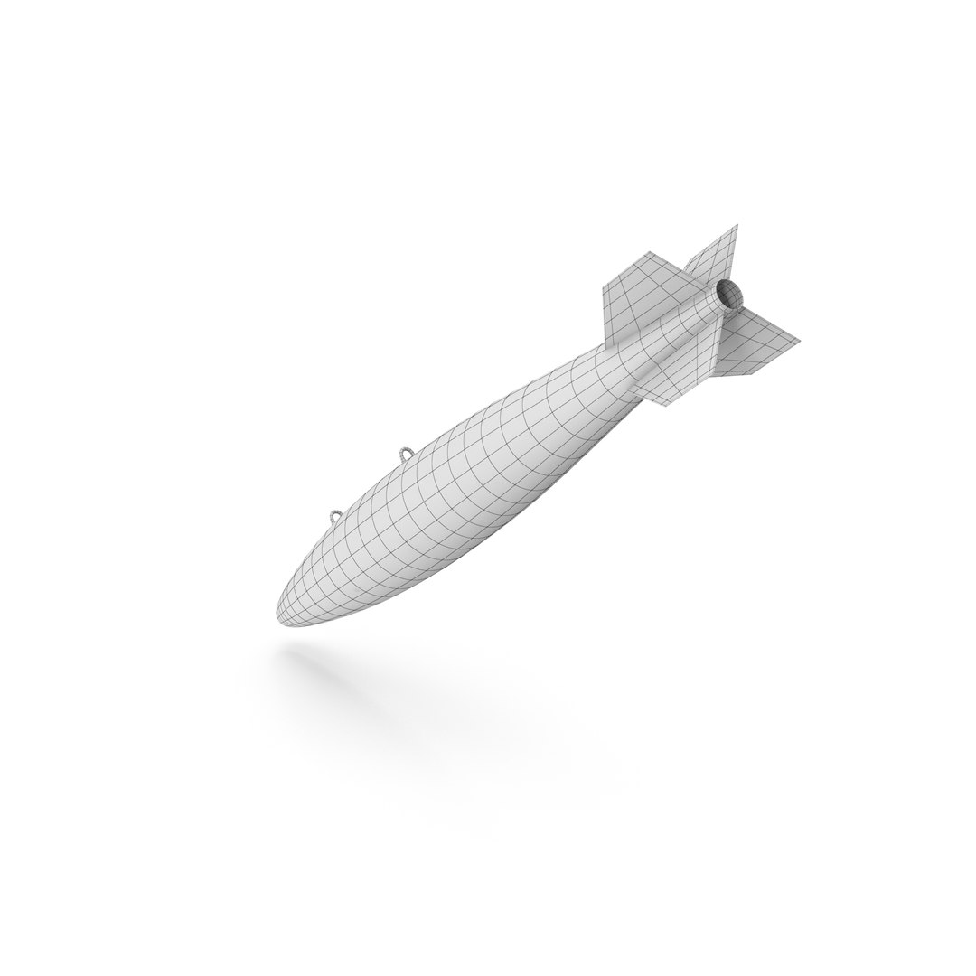Falling Aircraft Bomb 3D Model - TurboSquid 2220494