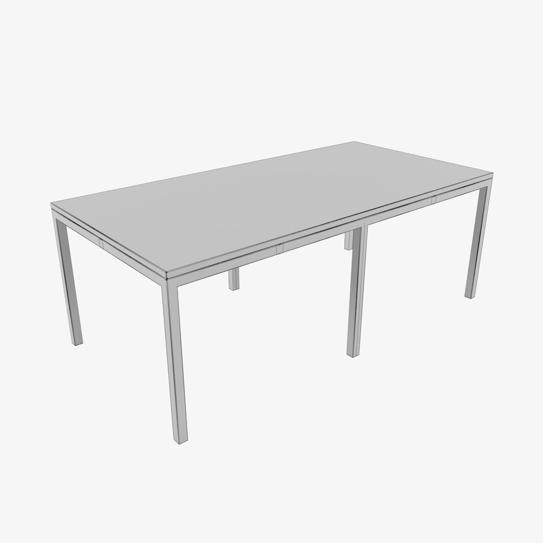 Circle Square Table 3D Model - TurboSquid 1374115