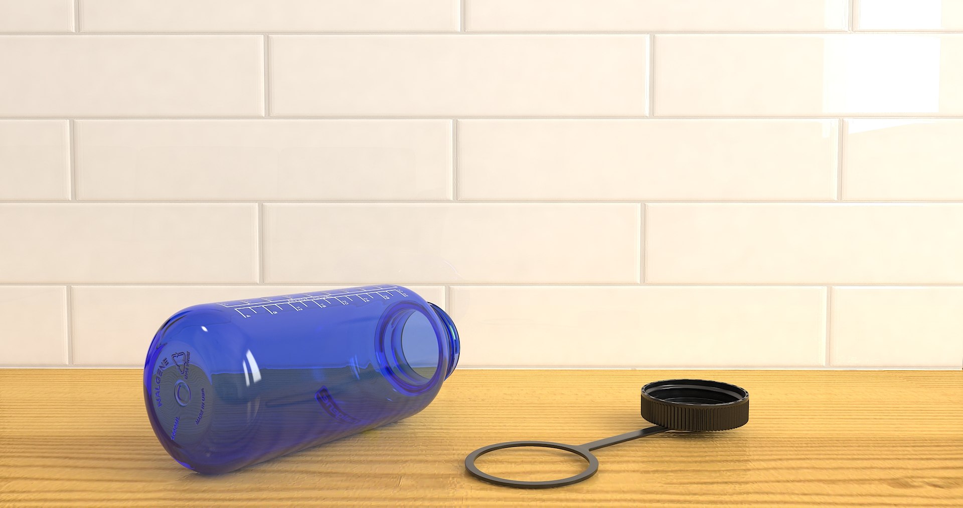 Nalgene Plastic Bottles 16oz 32oz 3D Model - TurboSquid 1952986