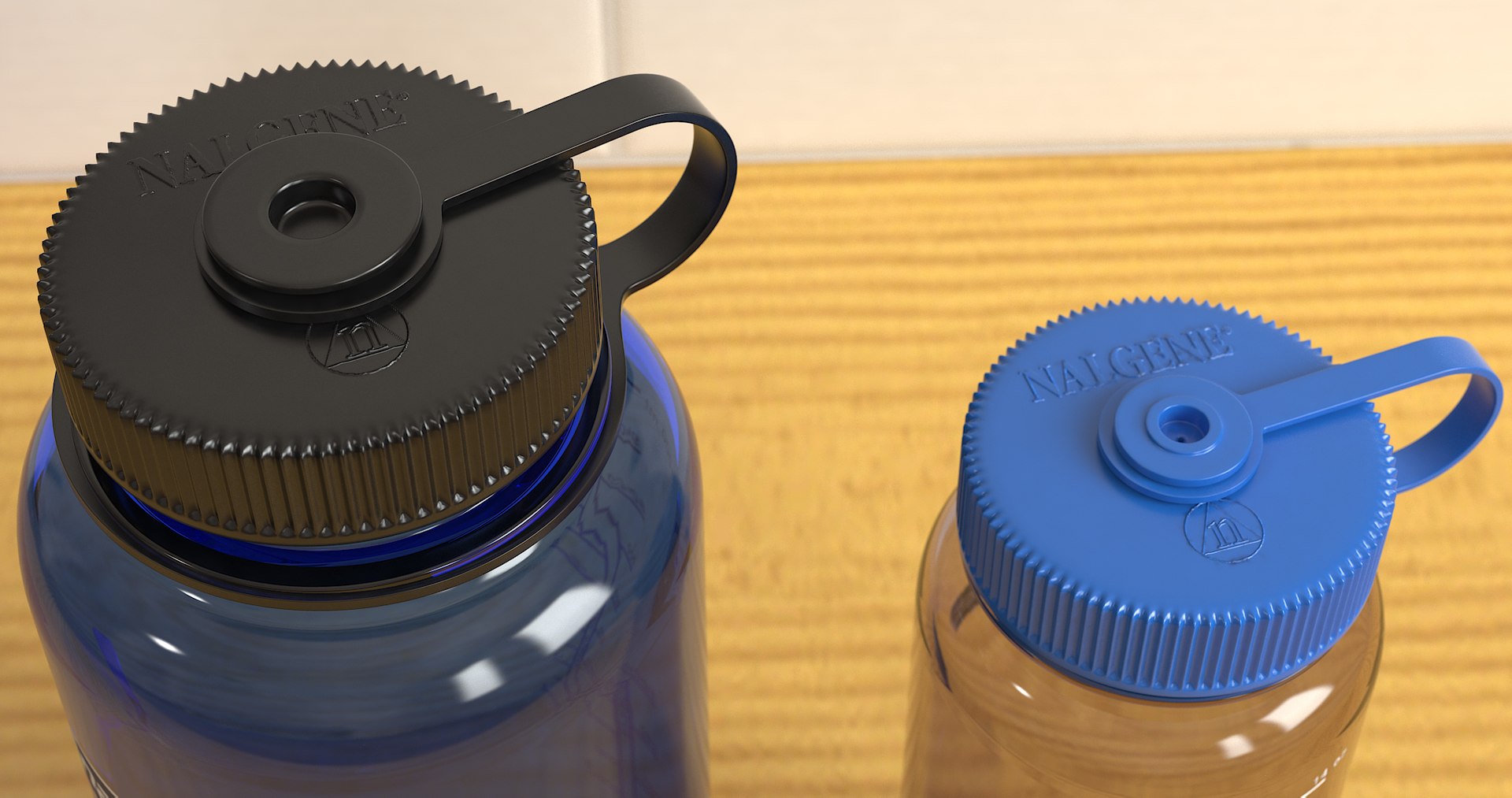 Nalgene Plastic Bottles 16oz 32oz 3D Model - TurboSquid 1952986