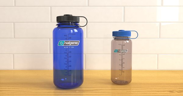 modelo 3d Nalgene Plastic Bottles 16oz 32oz - TurboSquid 1952986