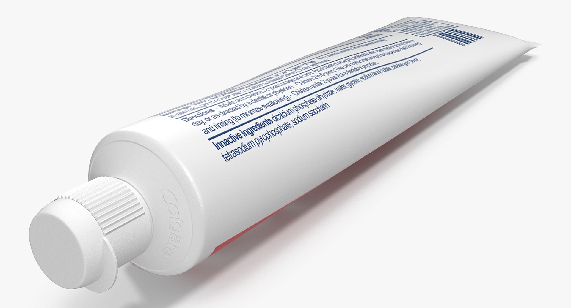 3D Tube Colgate Toothpaste Tooth - TurboSquid 1344143