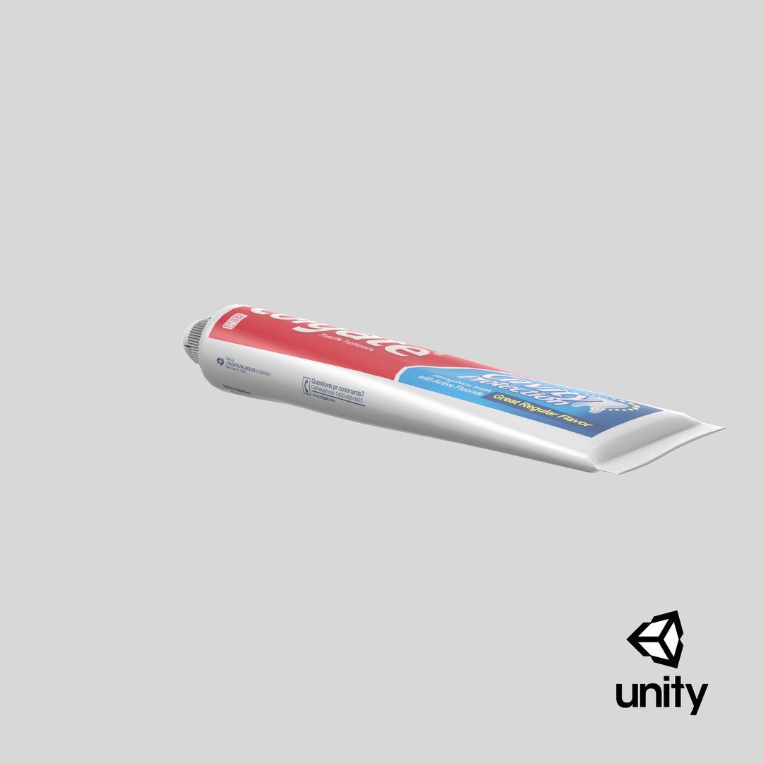 3D tube colgate toothpaste tooth - TurboSquid 1344143