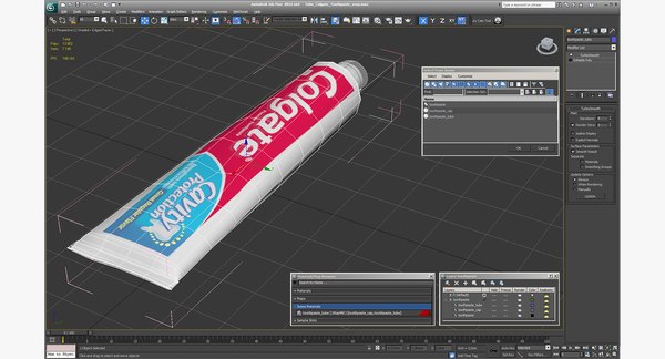 3D tube colgate toothpaste tooth - TurboSquid 1344143