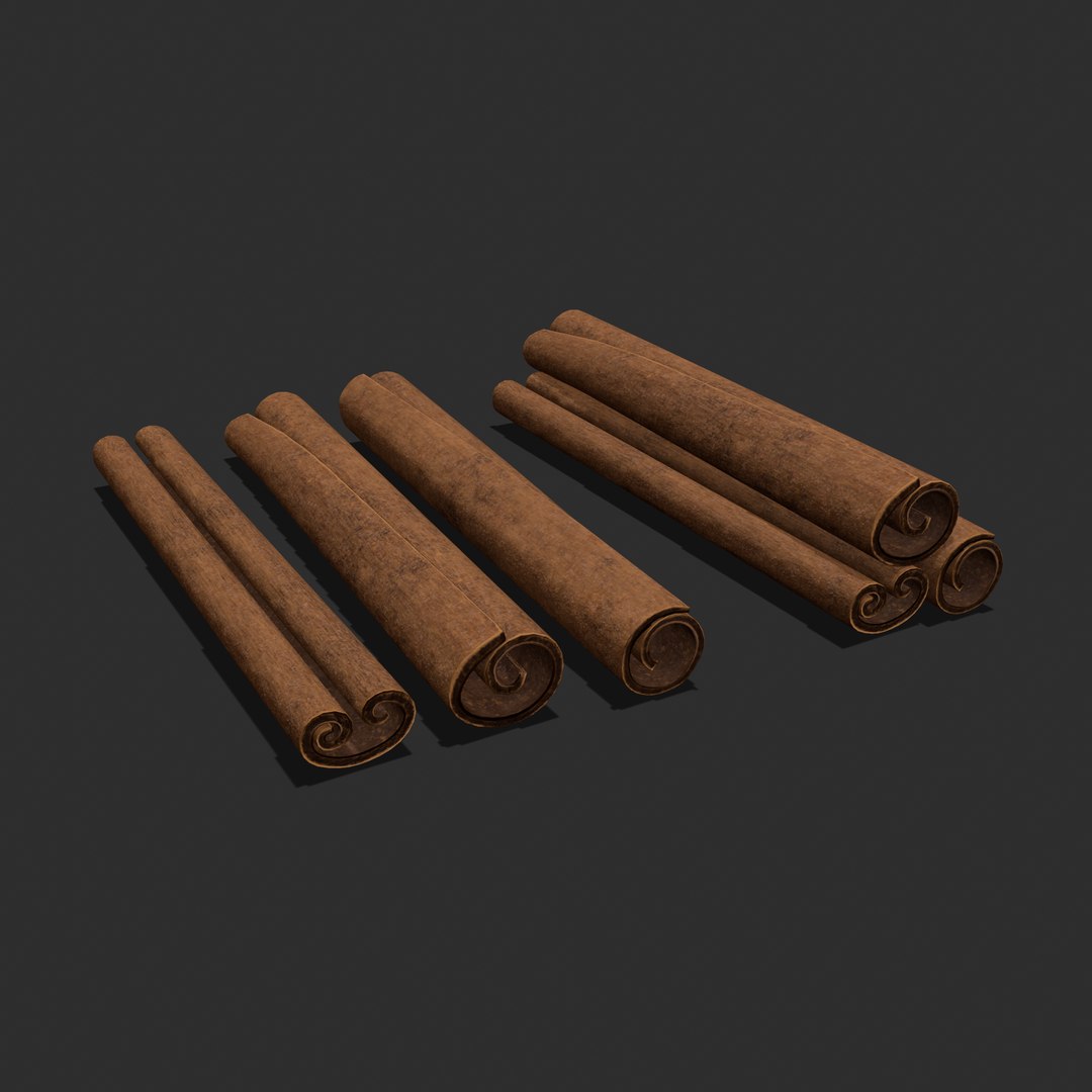 3D Sticks Cinnamon Model - TurboSquid 1695171