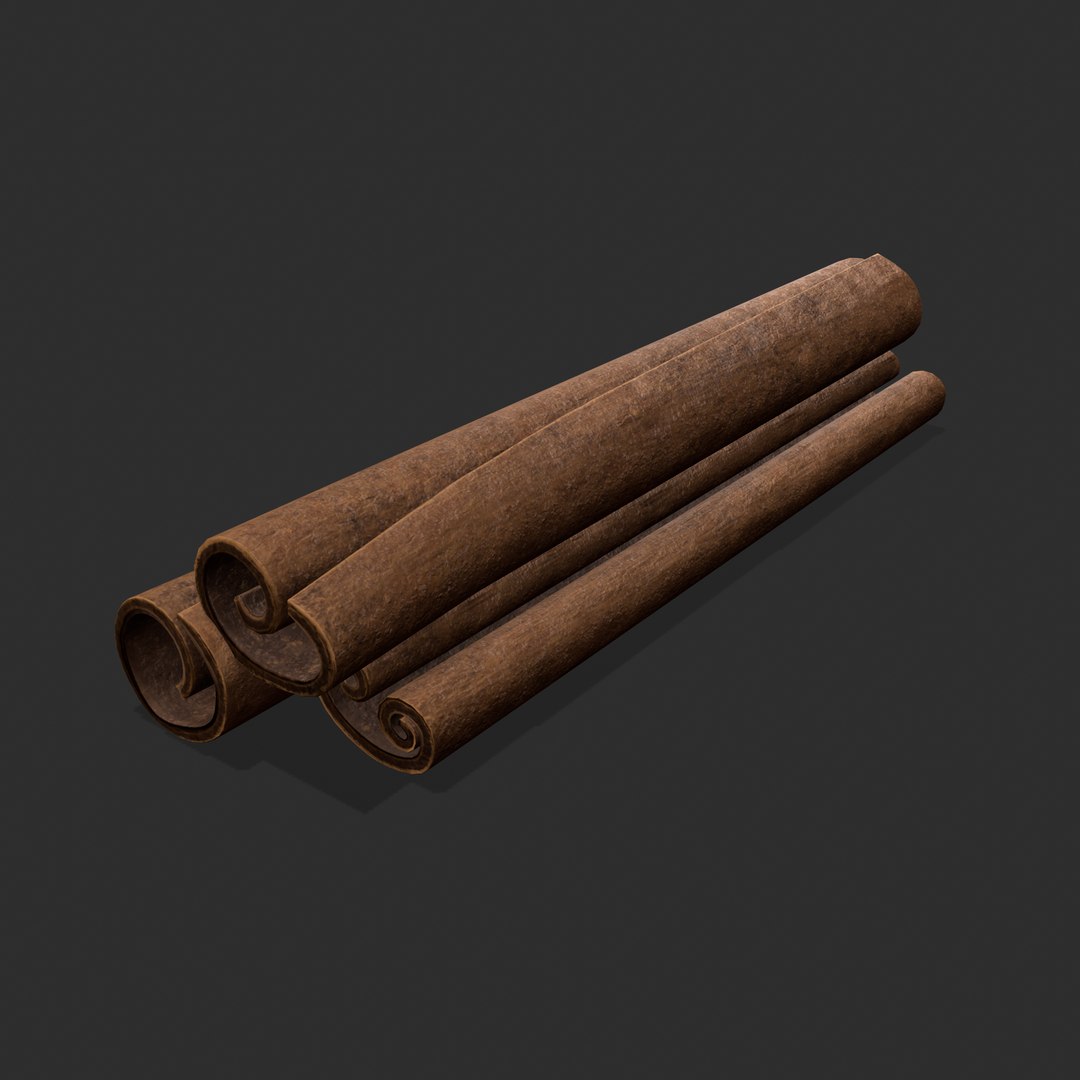 3D Sticks Cinnamon Model - TurboSquid 1695171