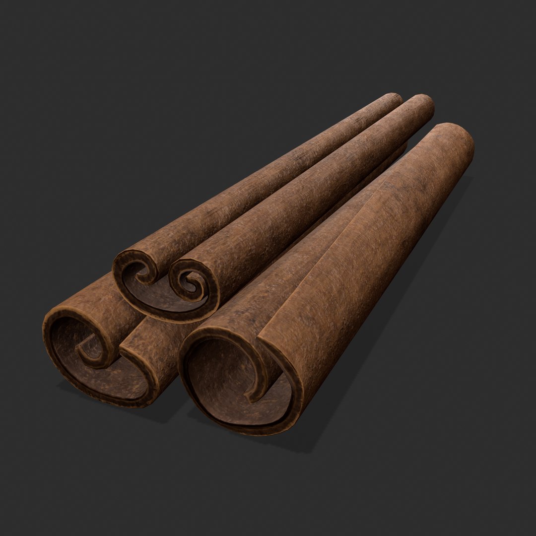 3D Sticks Cinnamon Model - TurboSquid 1695171
